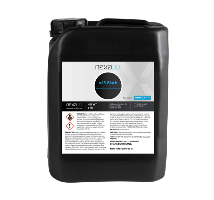 x45 Black Resin 5kg - MEXA3D - Industrielle NEXA 3D-Drucker