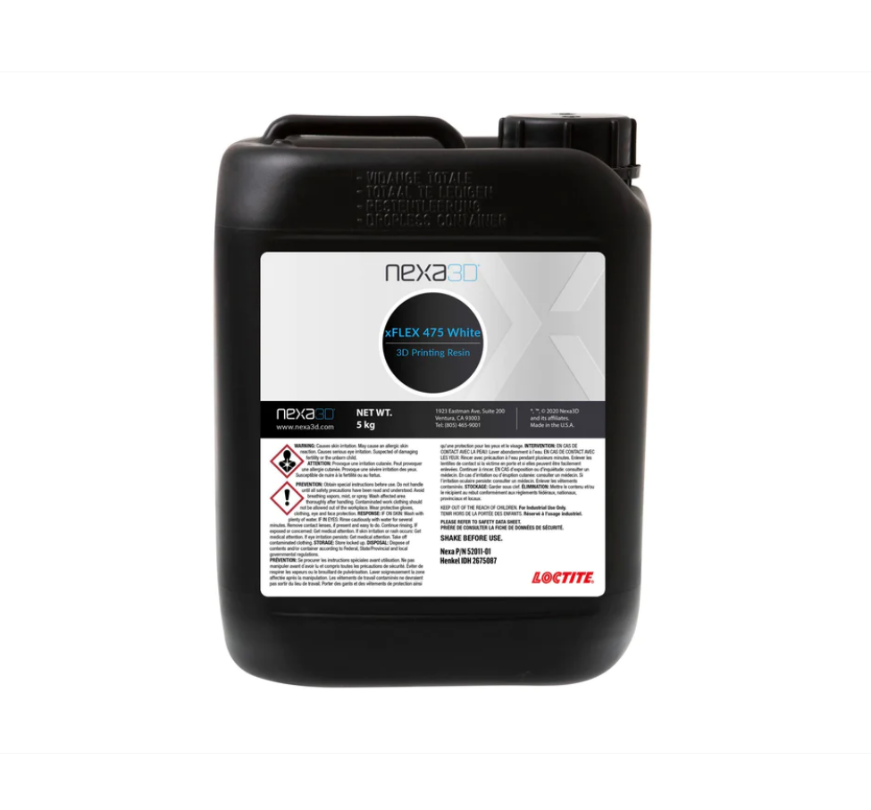 xFLEX475-White Resin 5kg - MEXA3D - Industrielle NEXA 3D-Drucker